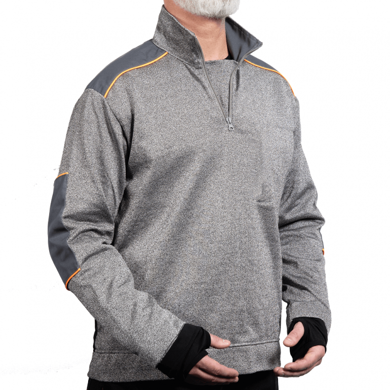 Cut Resistant Tops - Pullover with Half Zip Turtleneck | CutPRO®